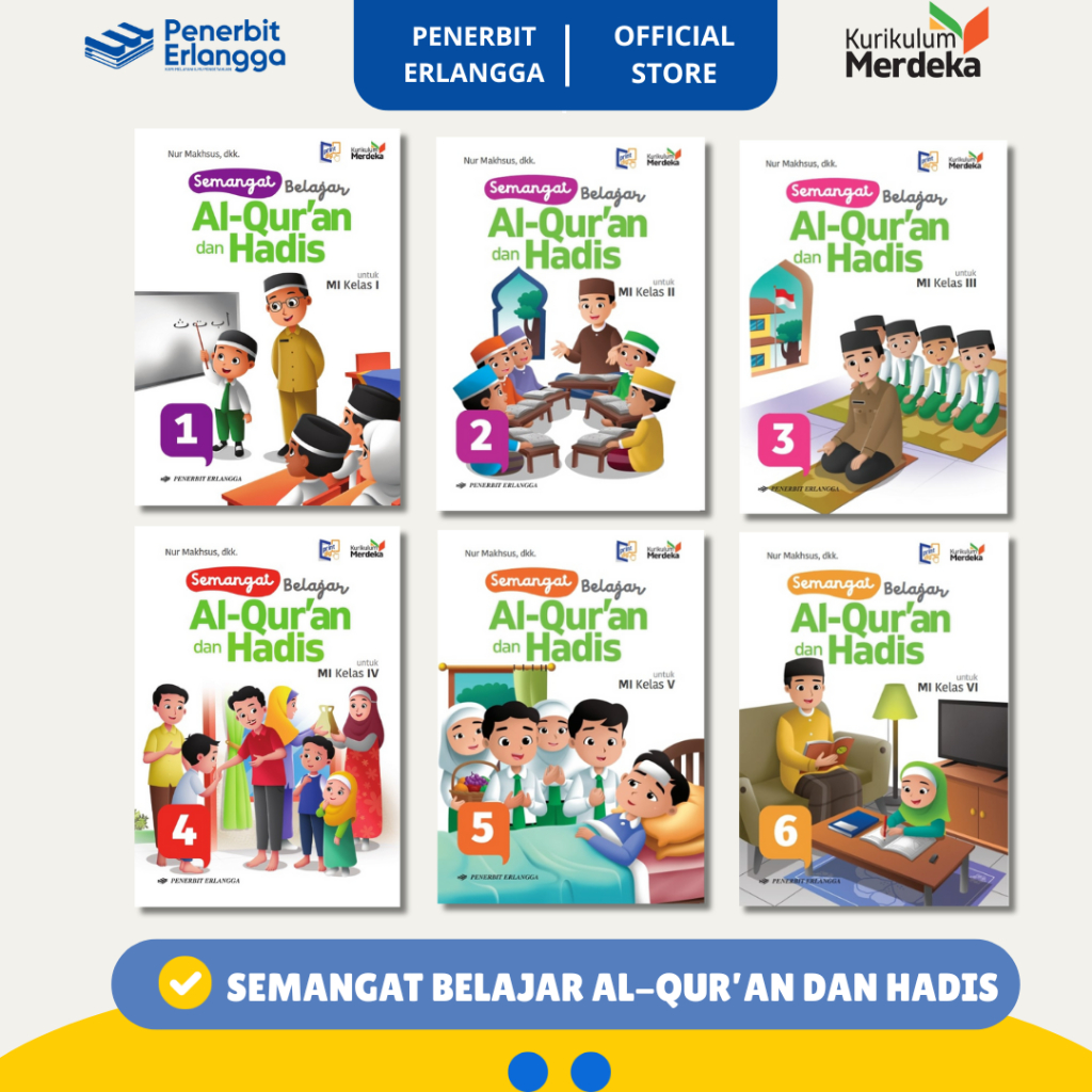 Jual [Erlangga Official] Semangat Belajar Al-Quran & Hadis Mi kelas 1 2 3 4 5 6 - Kurikulum ...