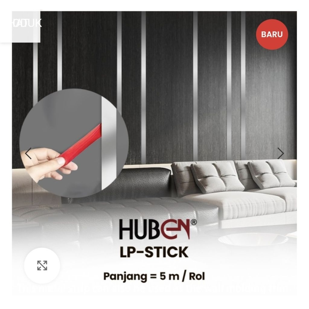 Jual List Plat SS Sticker Mirror Huben / LP-STICK huben warna Mirror ...