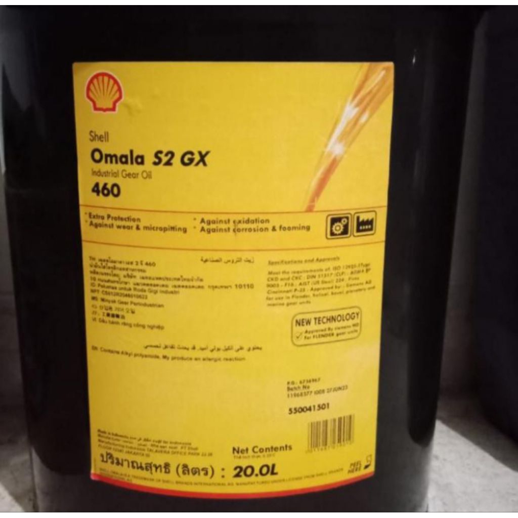 Jual SHELL OMALA S2 GX 460 ( kemasan 20 liter ) | Shopee Indonesia