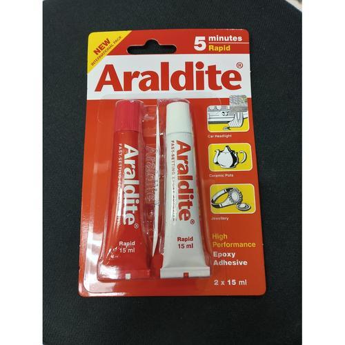 Jual Lem Epoxy Besi Araldite Rapid 5 Menit / LEM ARALDITE RAPID MERAH ...