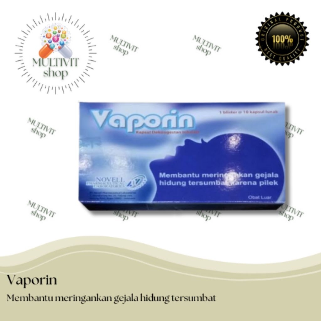 Jual VAPORIN Per Box @ 10 Kapsul ( Obat Pilek ) | Shopee Indonesia