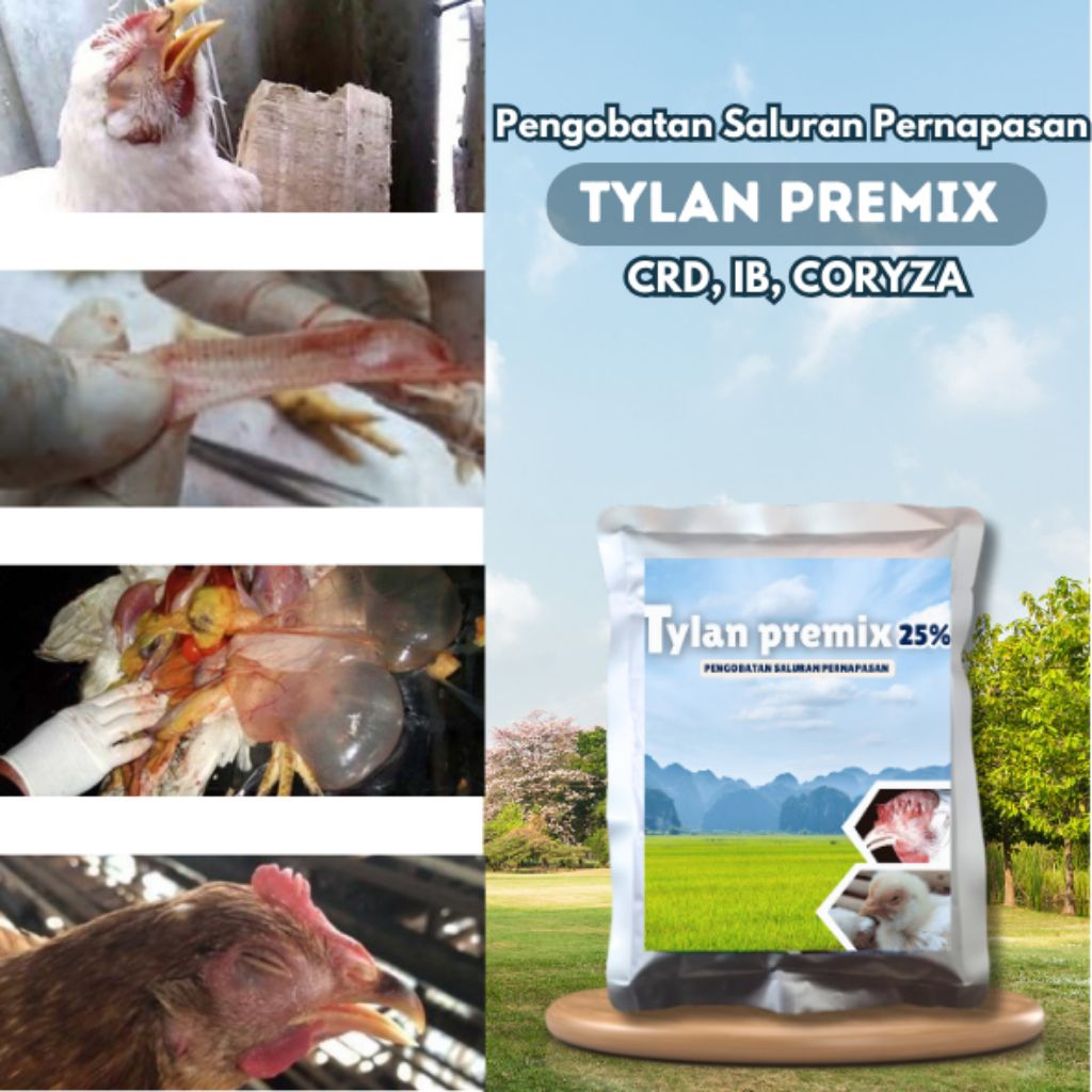 Jual Tylan premix 25% 500g --- Pengobatan saluran pernapasan dan ...