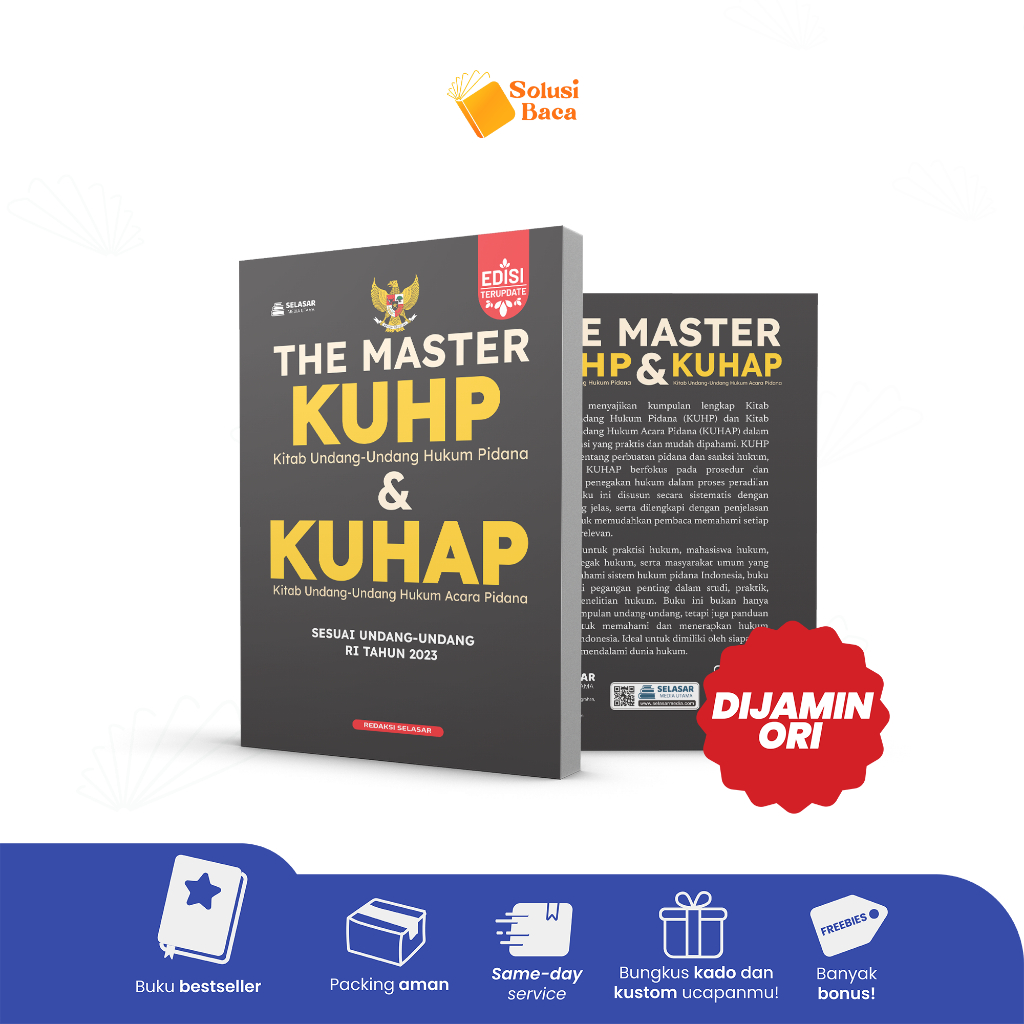 Jual Buku The Master KUHP & KUHAP | Selasar Media Utama | Shopee Indonesia