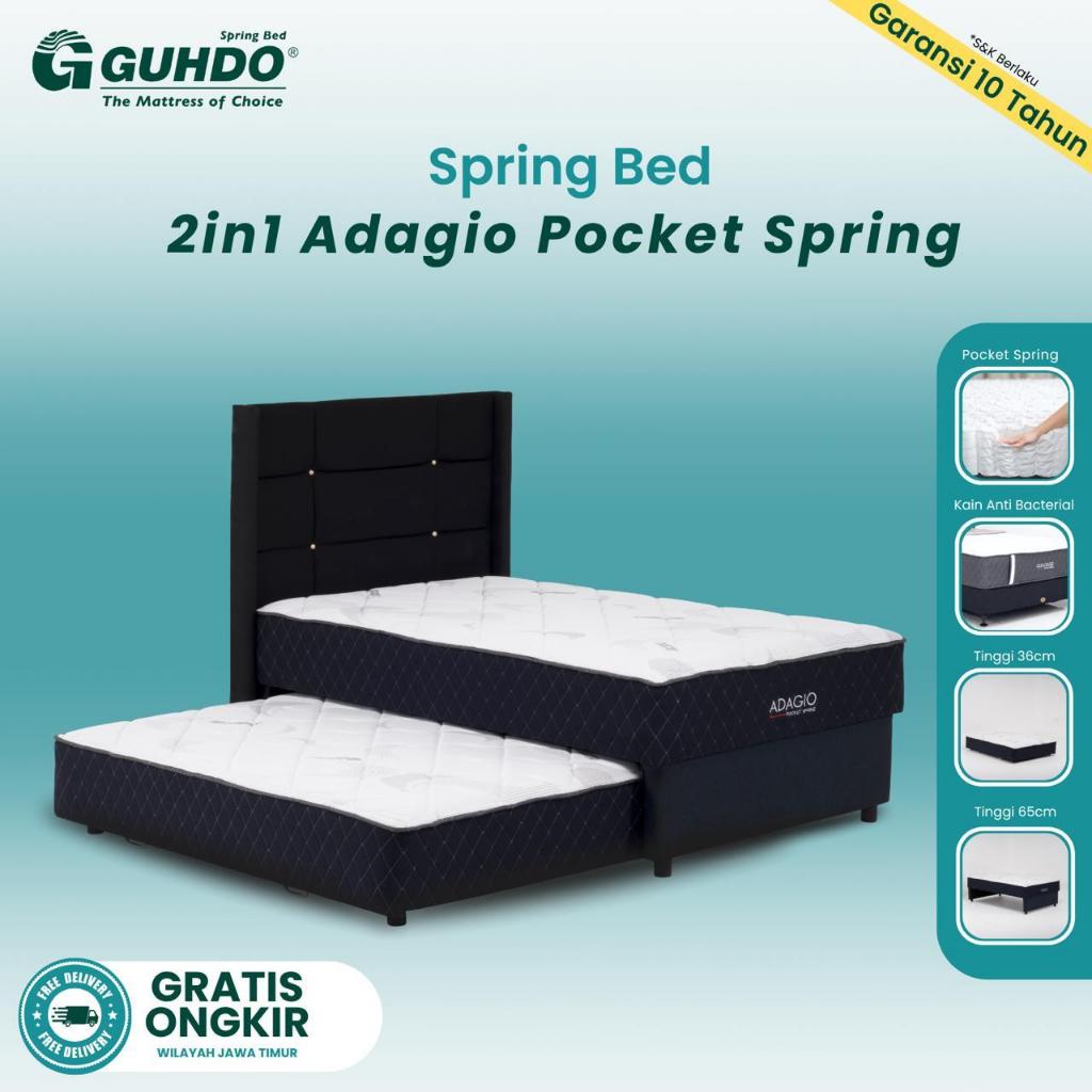 Jual GUHDO 2in1 ADAGIO Spring Bed Pocket Kasur Sorong | Shopee Indonesia