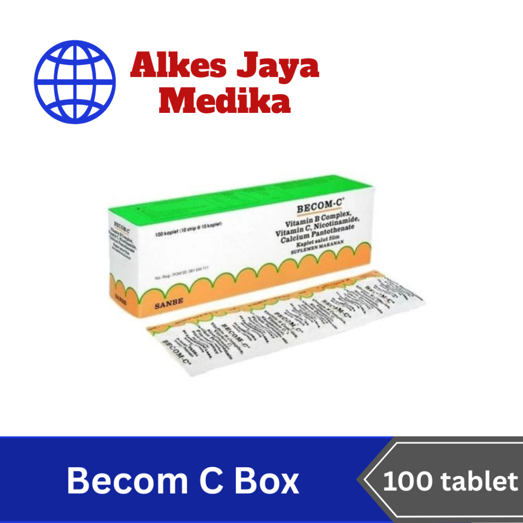 Jual Becom C Box Isi 100 Tablet - Multivitamin | Shopee Indonesia
