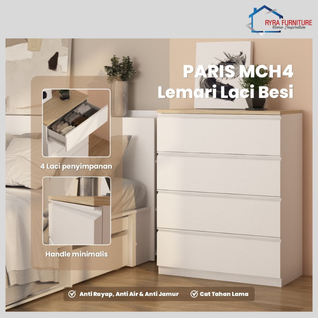 Jual PIRA - PARIS MCH4 - LEMARI LACI BESI/DRAWER BESI/RAK LACI BESI/RAK ...