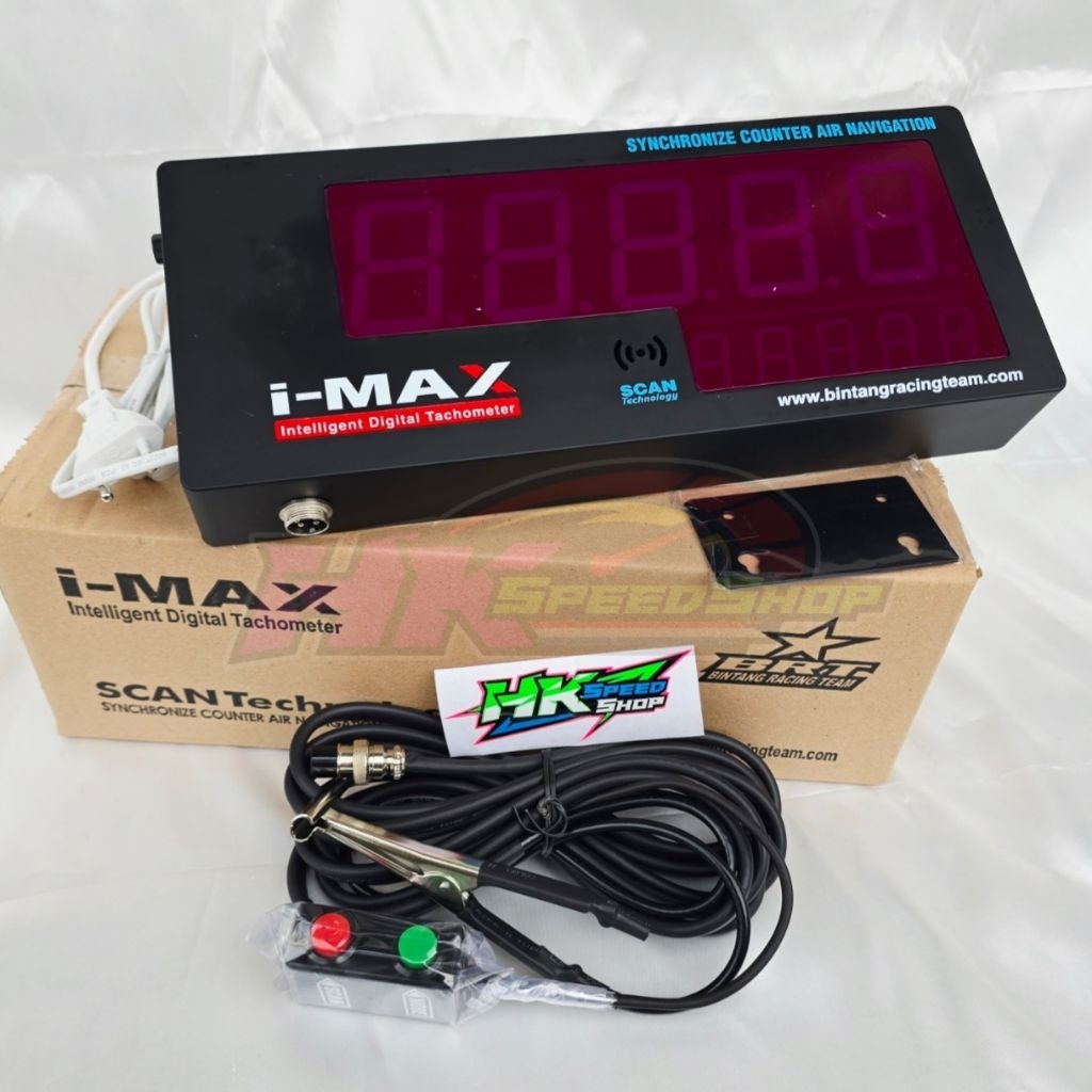 Jual TACHOMETER IMAX DIGITAL BRT RPM METER MOTOR MOBIL KARBURATOR ...