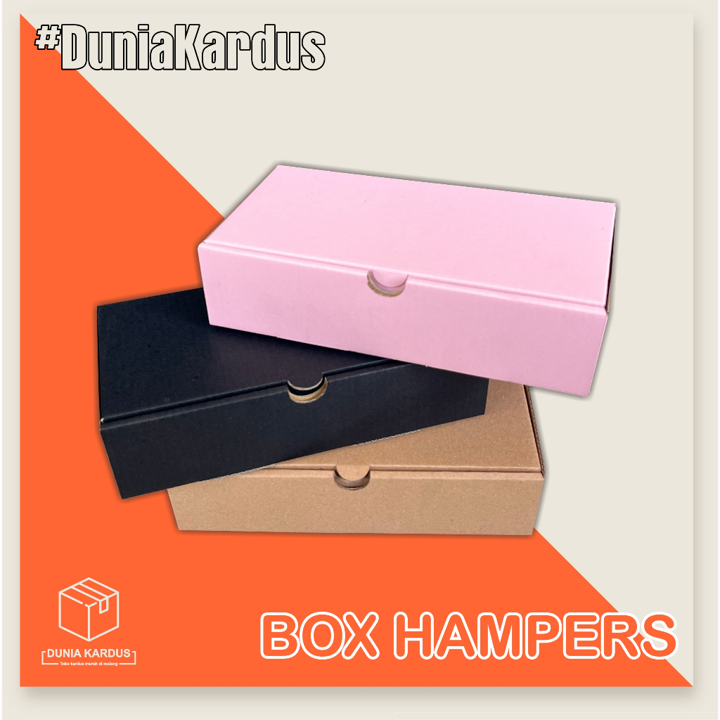 Jual Box Hampers 20x10x5 cm DUS POLOS | DUS KUE | DUS KOSMETIK | DUS ...