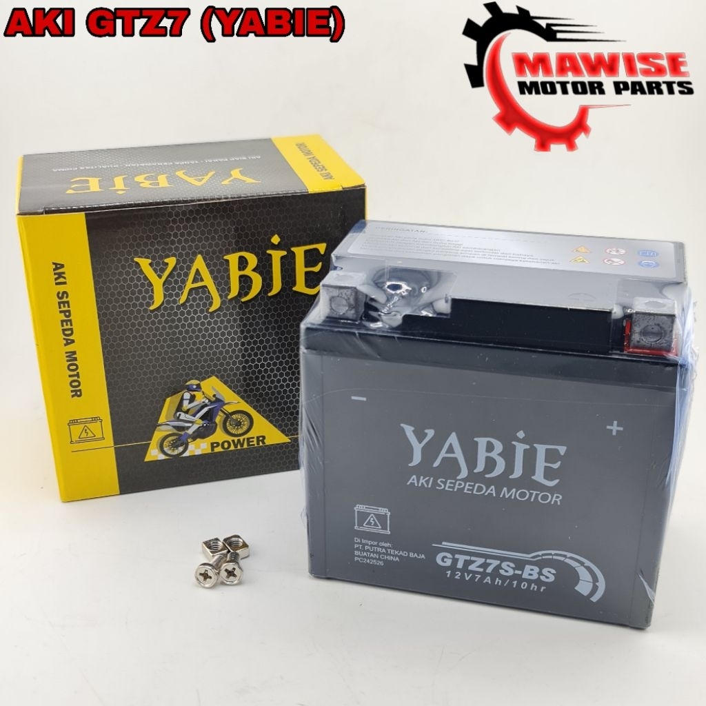 Jual AKI GTZ7 YABIE – AKI FULL KERING YABIE GTZ-7S 7 AMPERE | Shopee ...