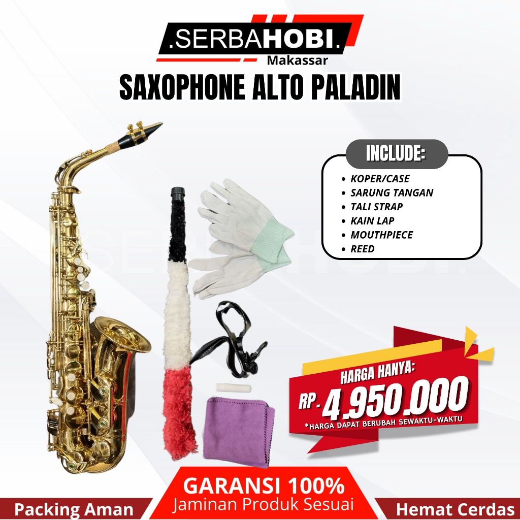 Jual Saxophone Alto PALADIN WITH KOPER/CASE / Saxophone PALADIN ...