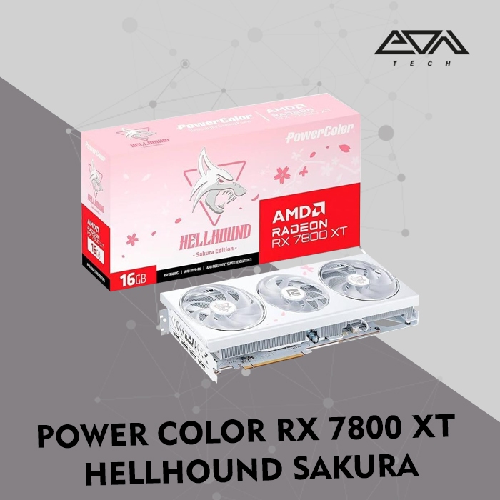 Jual VGA Powercolor RX 7800 XT Hellhound Sakura 16GB OC GDDDR6 AMD ...