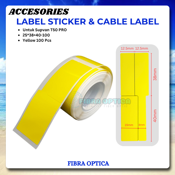 Jual Stiker Label Kabel Jaringan/LAN/Fiber Optic/Listrik Anti Air Cable ...