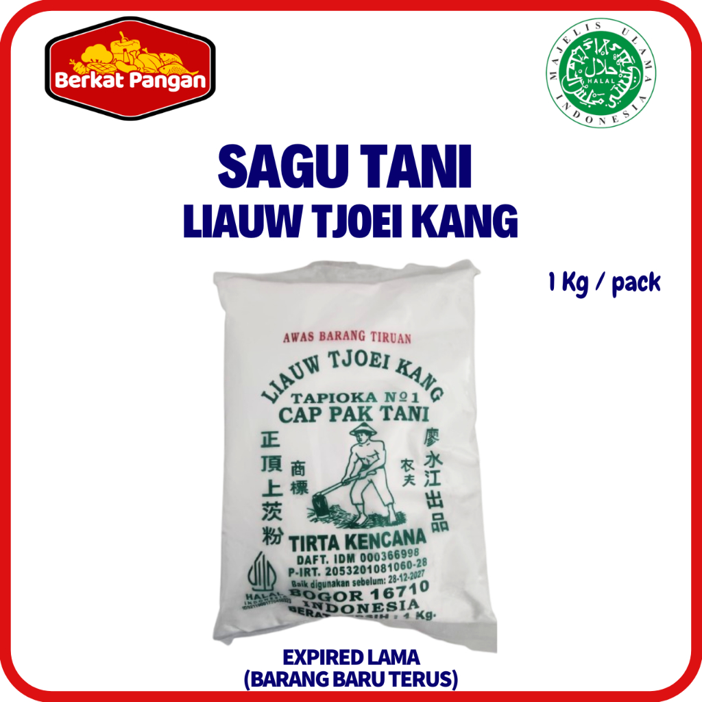 Jual Sagu Tani Liauw Tjoei Kang 1kg / Tepung Tapioka Cap Pak Tani ...