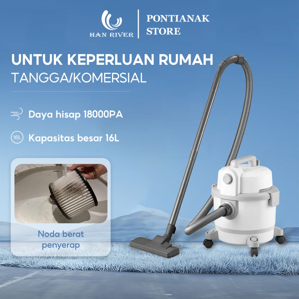 Jual [Pengiriman dari Pontianak]HAN RIVER Vacum Cleaner 16L Blower ...