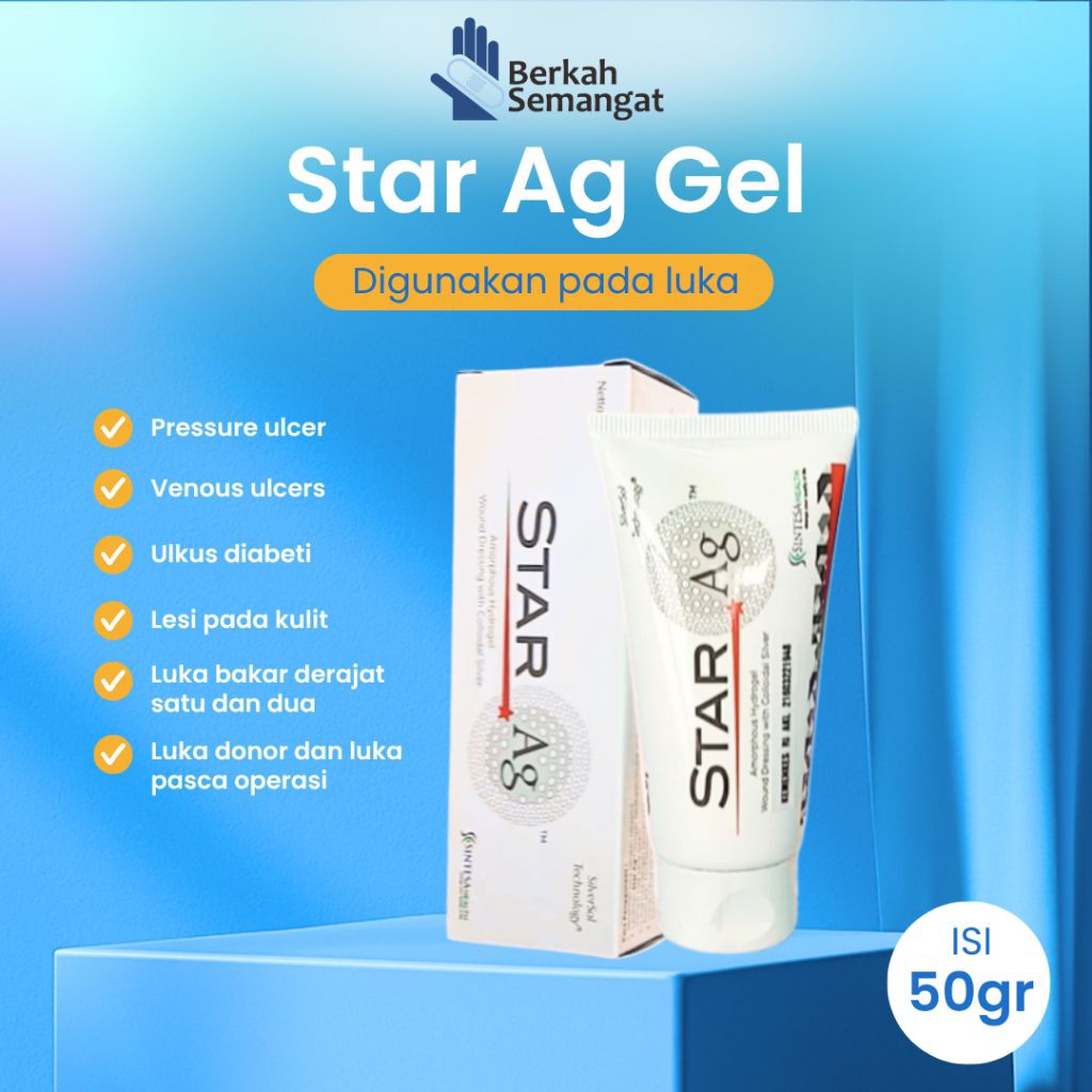 Jual Star Ag 50 gr / Salep Luka / Diabetes / Obat Luka / Rawat Luka ...
