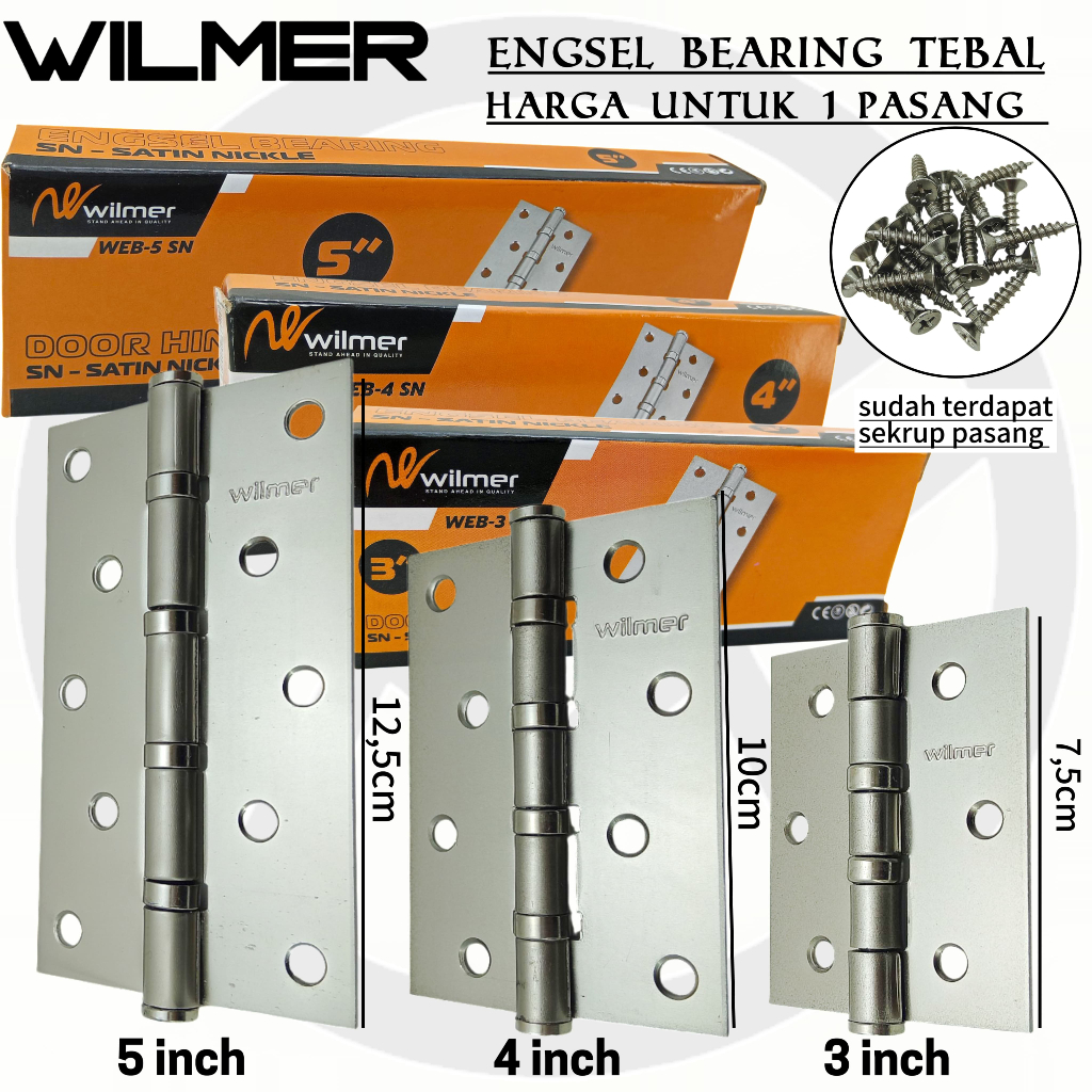 Jual wilmer, engsel tebal, engsel pintu, engsel jendela,3inch,4inch ...