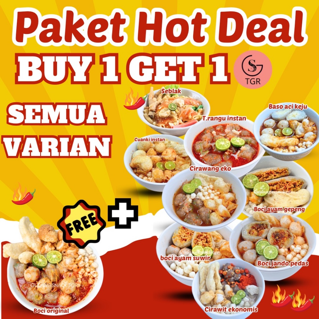 Jual PAKET HOT DEAL BELI 1 FREE 1 BASO ACI SEGALA VARIAN Hotpo Instan ...