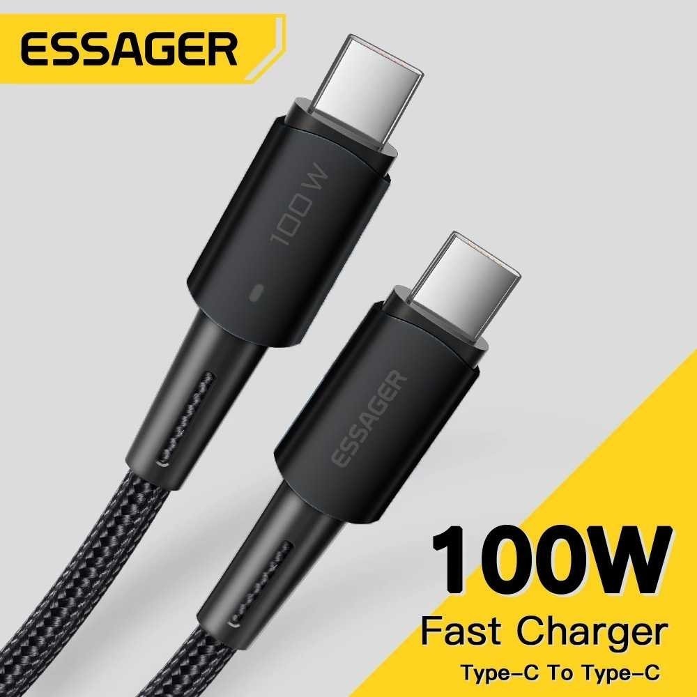 Jual Essager Kabel Pengisian Cepat 100W Tipe C Ke Tipe C Untuk Samsung IP USB C Ke Kabel USB C ...