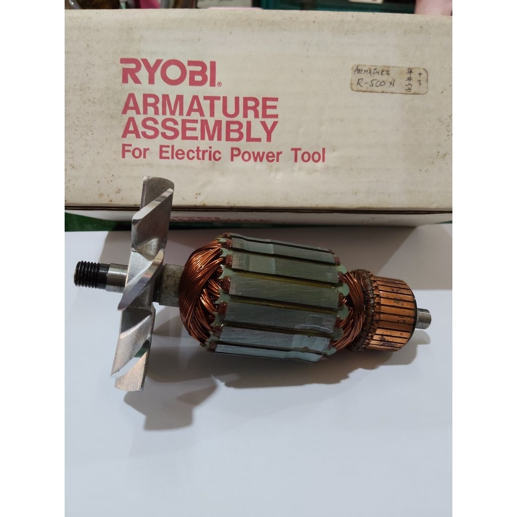 Jual Armature Ryobi Type : R 500 N ( Asli ) untuk Router 1500 watt ...