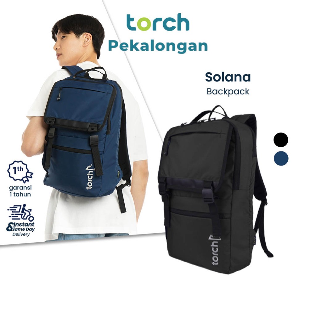 Jual TORCH Solana Tas Ransel Kerja Laptop Pria Wanita Tahan Air 19 ...