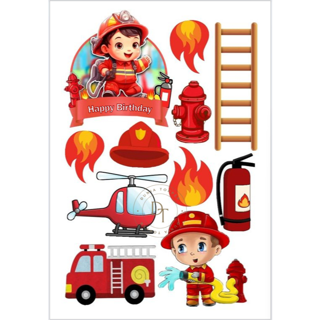 Jual Topper PEMADAM KEBAKARAN Custom/Topper DAMKAR | Shopee Indonesia