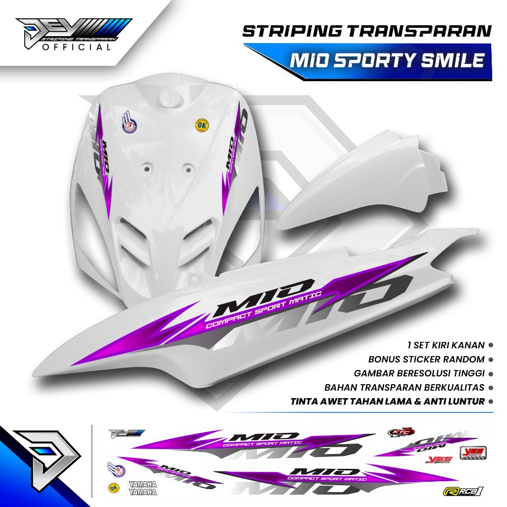 Jual STRIPING TRANSPARAN MIO SPORTY & MIO SMILE | VARIASI THAILAND ...