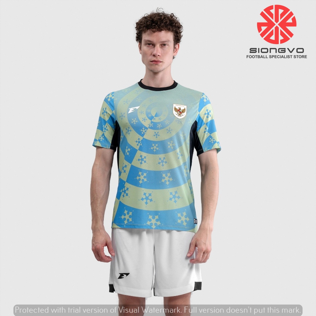 Jual JERSEY - ERSPO TIMNAS INDONESIA SHORT SLEEVE PRE-MATCH TEAL GREEN ...