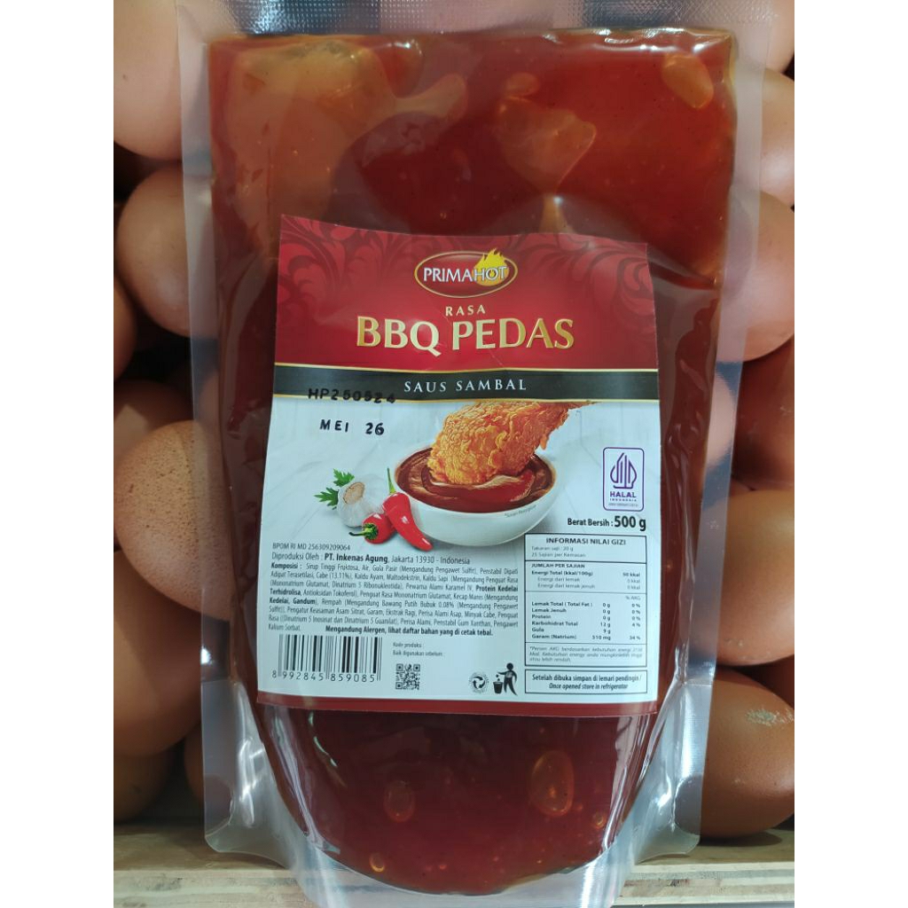 Jual saus barbeque hot prima agung saus bbq hot 500gr | Shopee Indonesia
