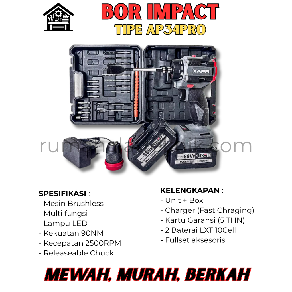 Jual AP34PRO BESTSELLER BOR BRUSHLESS APR AP34 PRO BASIC MESIN AP13PRO ...