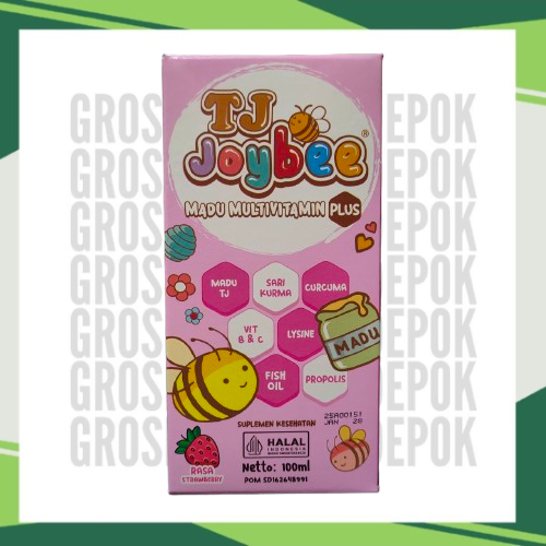 Jual MADU TJ Joybee Plus Rasa Strawberry 100ml - Suplemen Multivitamin ...