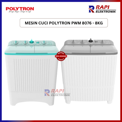 Jual MESIN CUCI POLYTRON PWM 8076 / PWM-8076 8KG | Shopee Indonesia