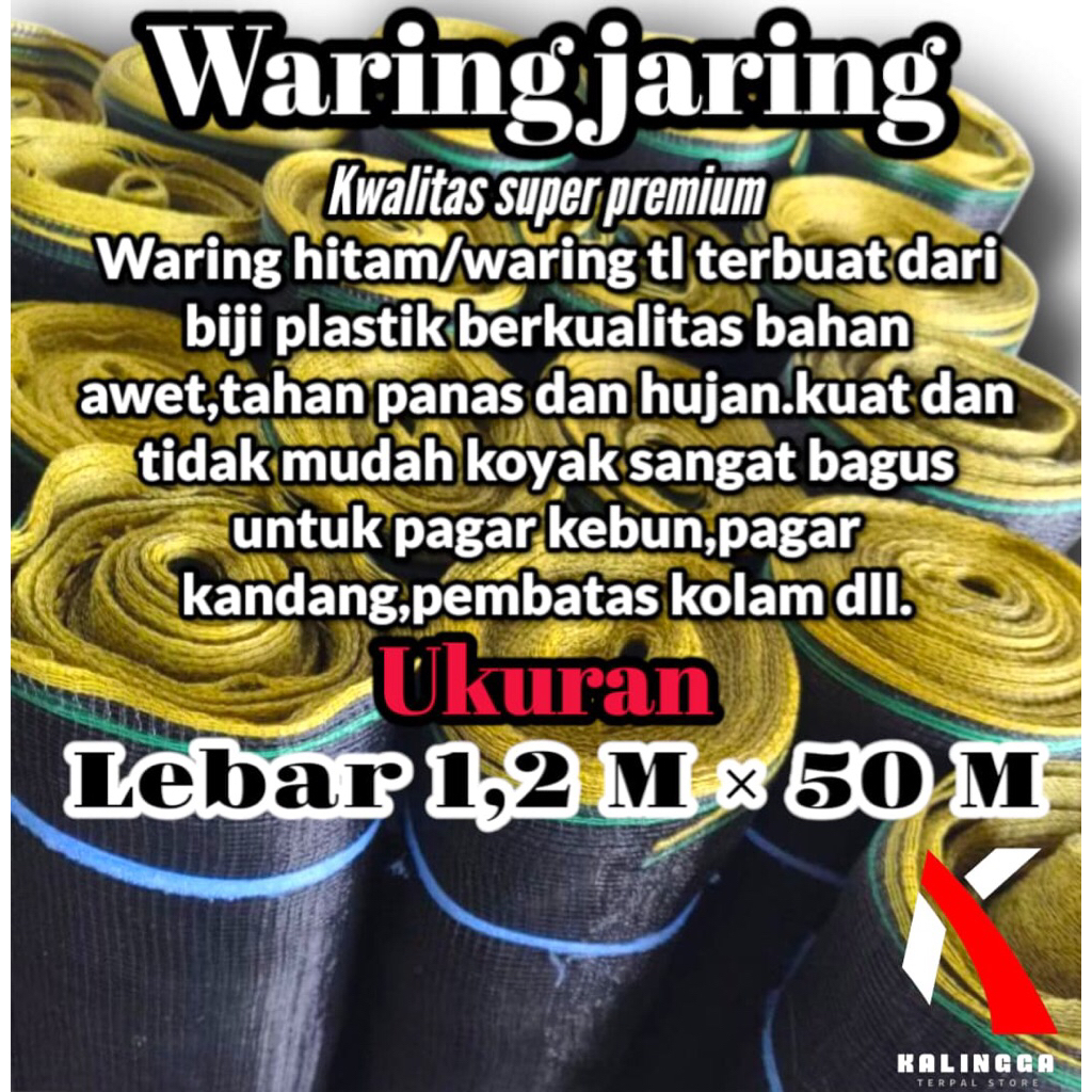 Jual jaring waring hitang multi fungsi ukuran 1,2 cm x 50 m ,cocok ...