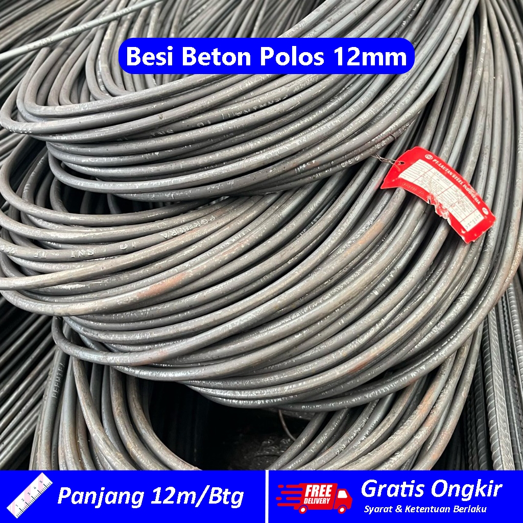 Jual Besi Beton Polos 12mm / Besi Polos 12 / Besi Polos SNI / Besi ...