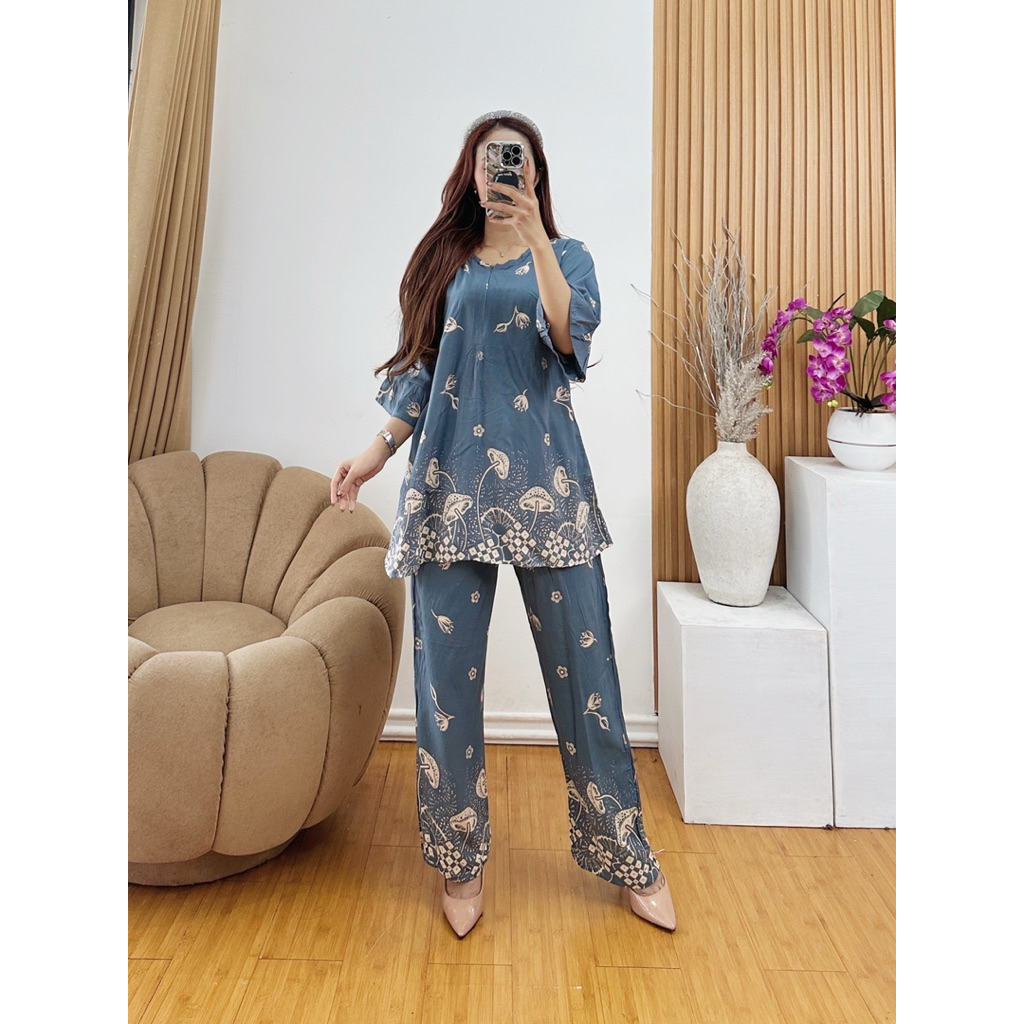 Jual Setelan CP ANDIN Setelan Tyedye Batik Piyama Batik Baju Tidur Dater Cantik dengan potongan ...