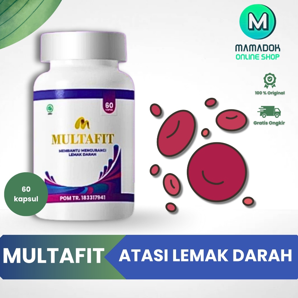 Jual Multafit Kapsul Herbal Penurun Lemak Darah Obat Stroke Kolesterol 60 Kapsul | Shopee Indonesia