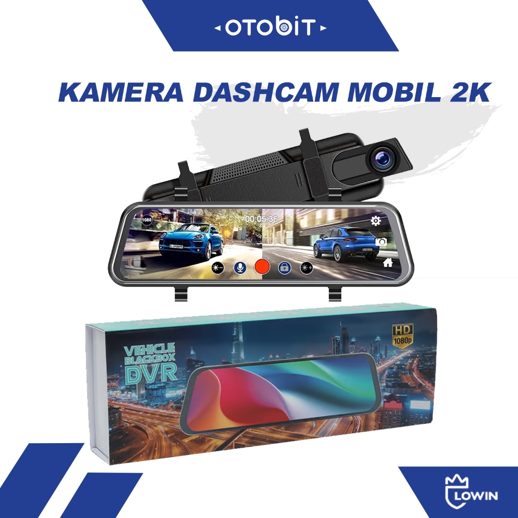 Jual Kamera Dashcam Mobil 2K 10 Inch IPS Dual Lens Night Vision ...