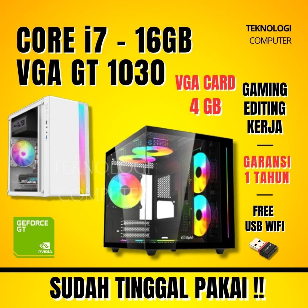 Jual Core i7 ‖ VGA GT 1030 ‖ PC Only ‖ Gaming Editing Rendering ‖ CPU ...
