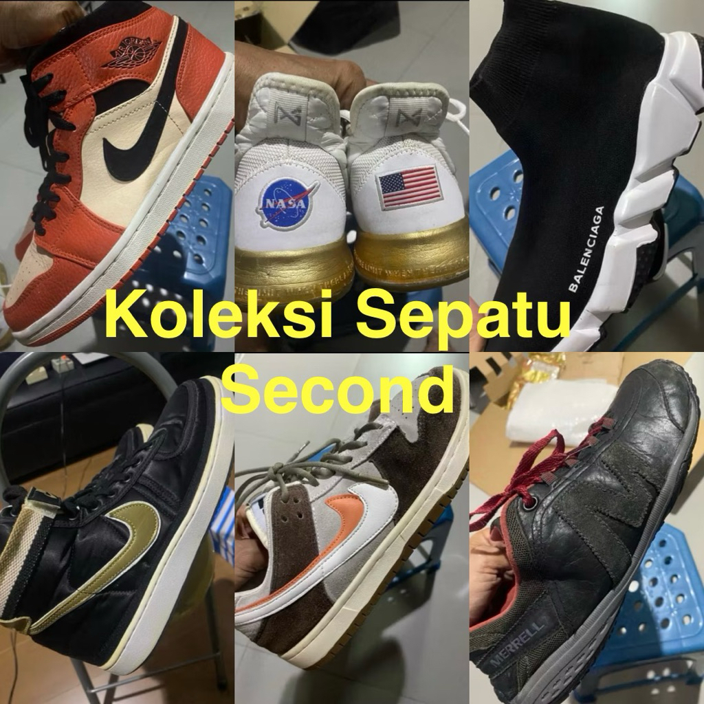 Jual KOLEKSI SEPATU SECOND ANEKA BRAND | Shopee Indonesia