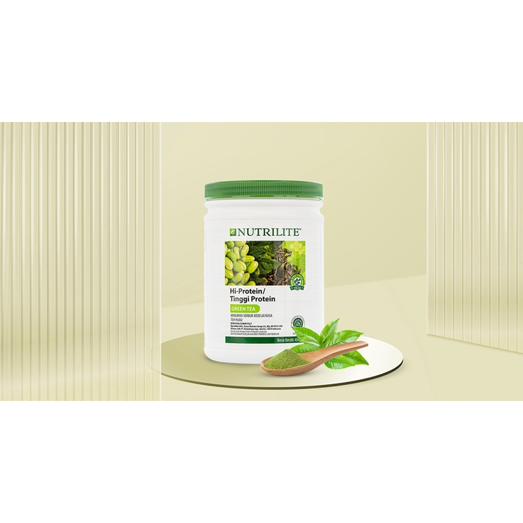Jual Nutrilite Hi-Protein Green Tea Amway exp 2026 Original Susu ...