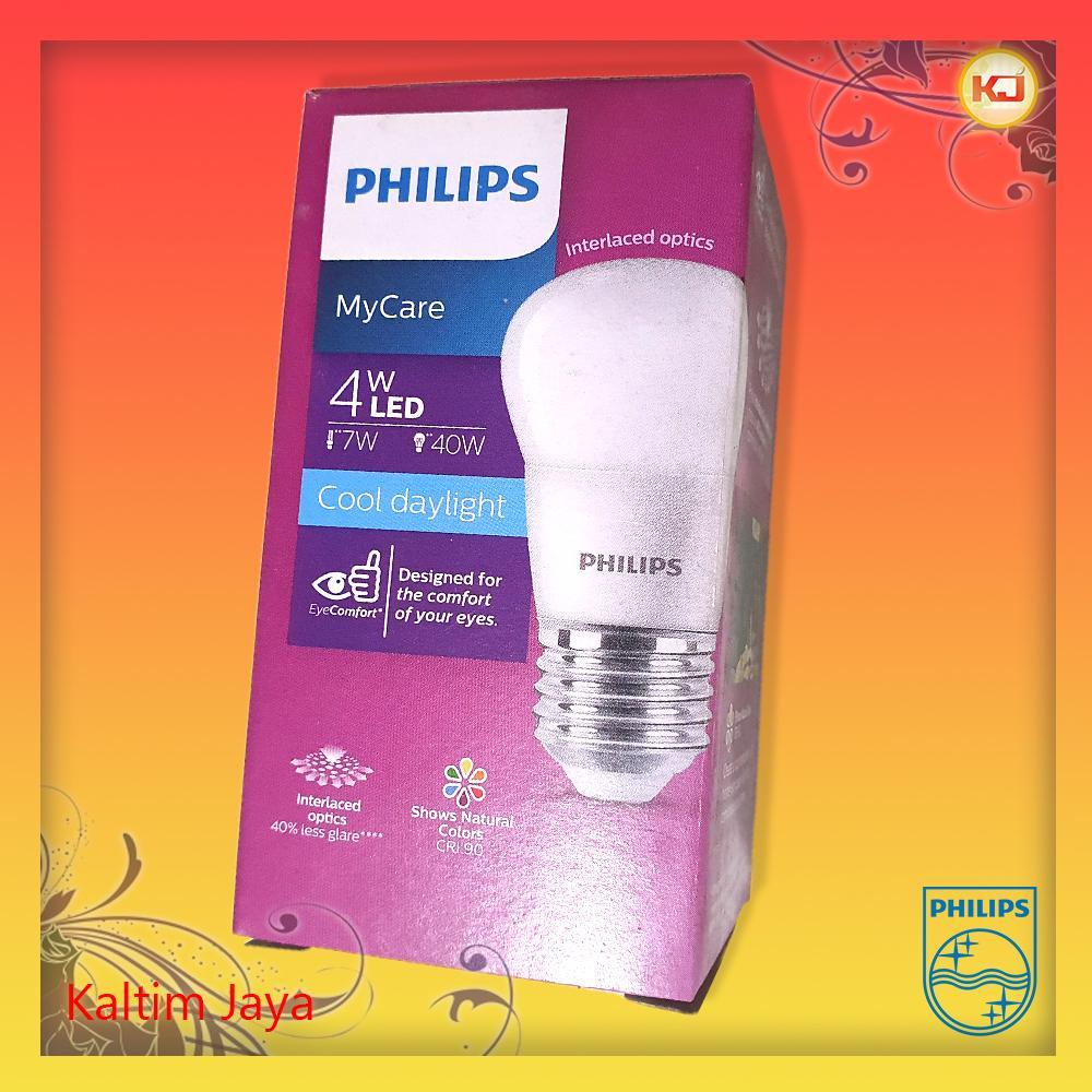 Jual Lampu LED 4W / 4 Watt Philips MyCare Putih 6500K Bohlam E27 | Shopee Indonesia