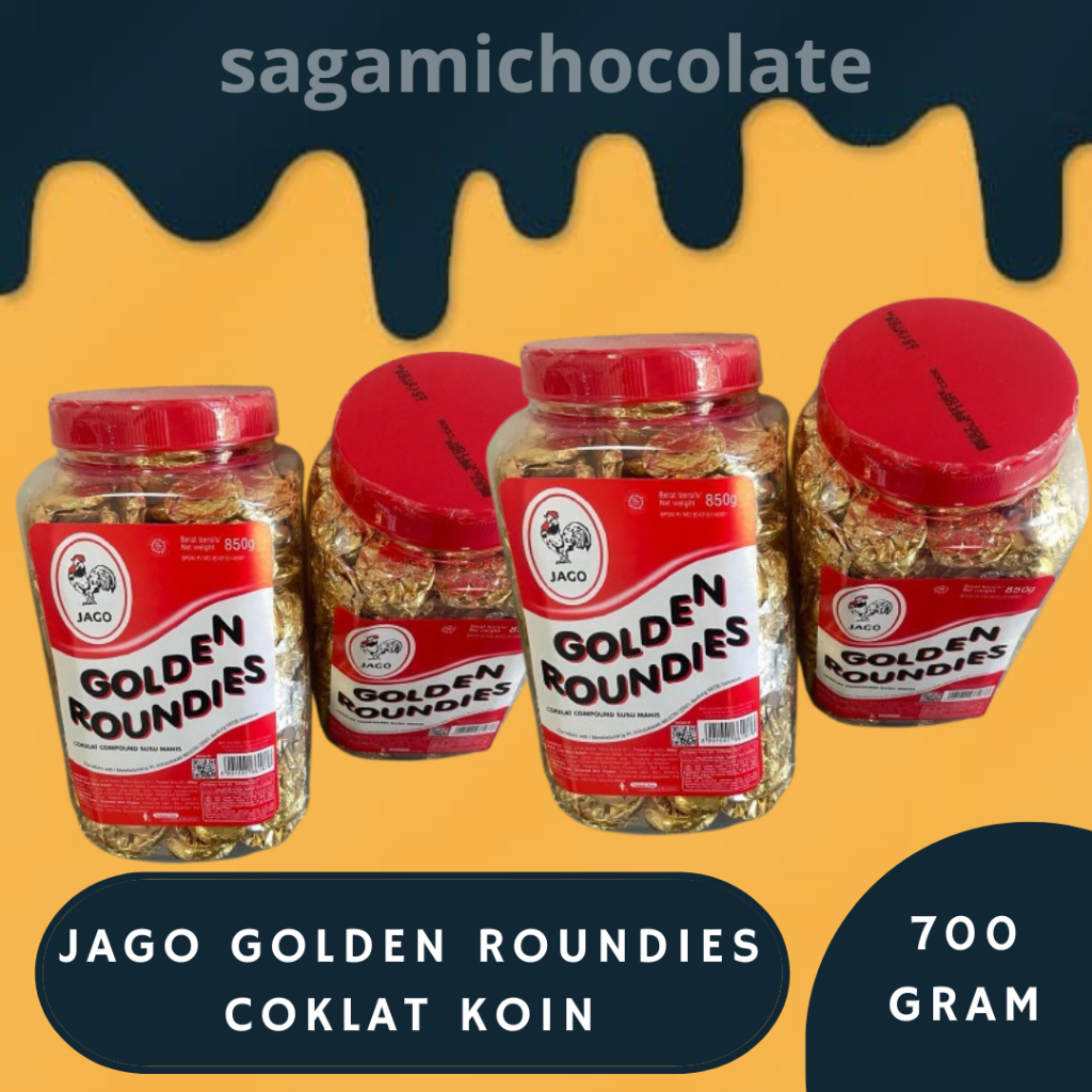 Jual GOLDEN ROUNDIES TOPLES 700 GR / COKLAT JAGO / COKLAT KOIN GOLDEN ...