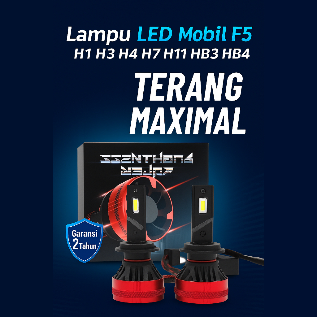 Jual Lampu LED Mobil F5 55W Canbus H1 H3 H4 H7 H11 HB3 HB4 - Headlight ...