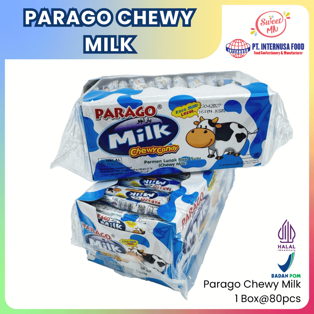Jual Permen Parago Chewy Milk Box isi 80 pcs. | Shopee Indonesia