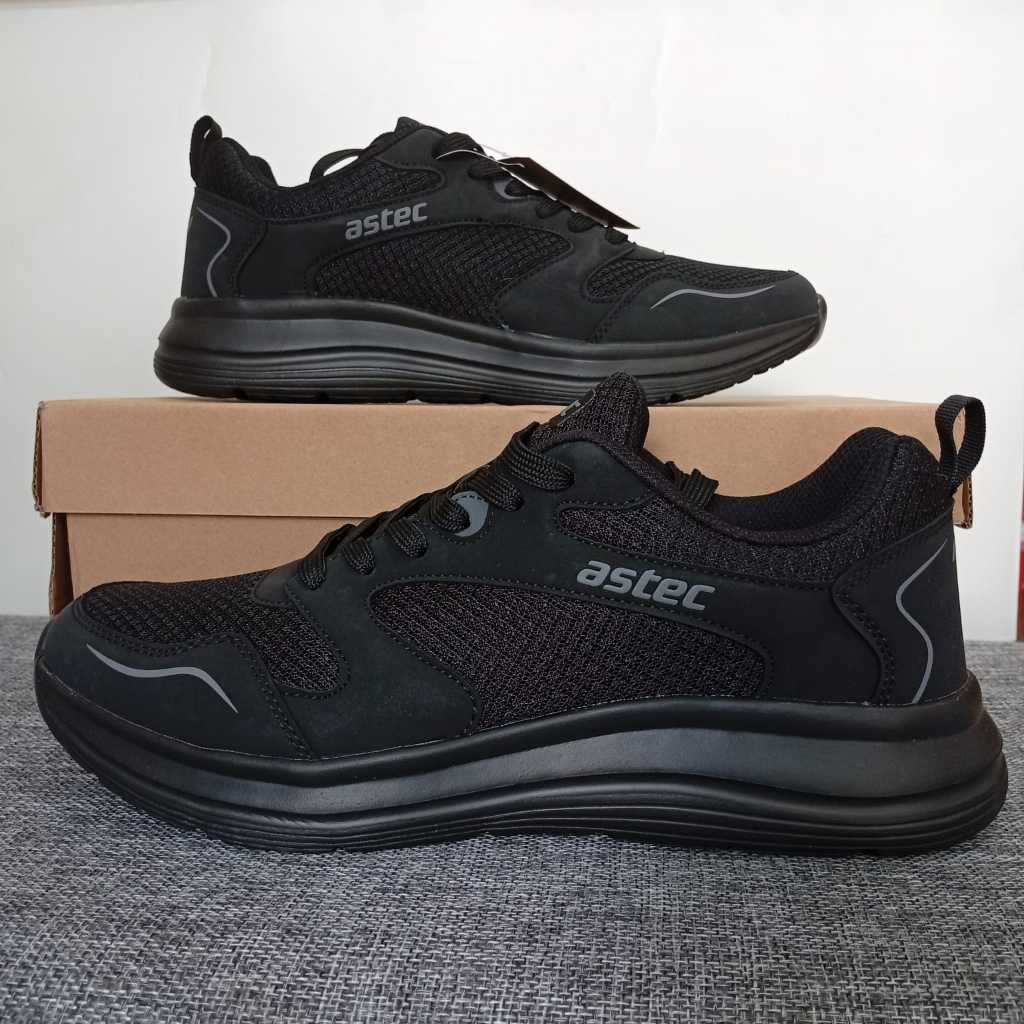 Jual Sepatu lari / sekolah ASTEC RUNNING SHOES - BLACK - ORIGINAL ...