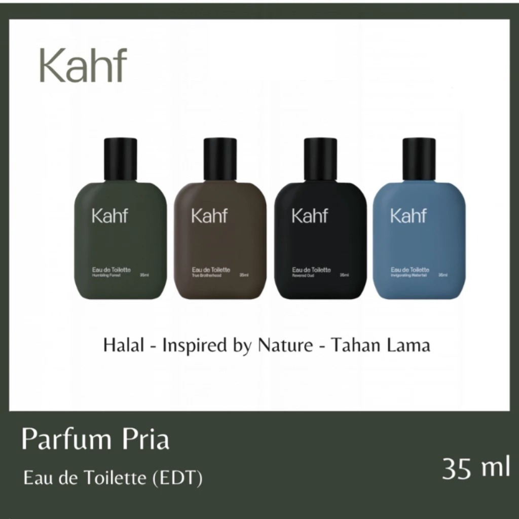 Jual KAHF Parfum Pria cowok Revered Oud Eau de Toilette 35 ml Humbling ...