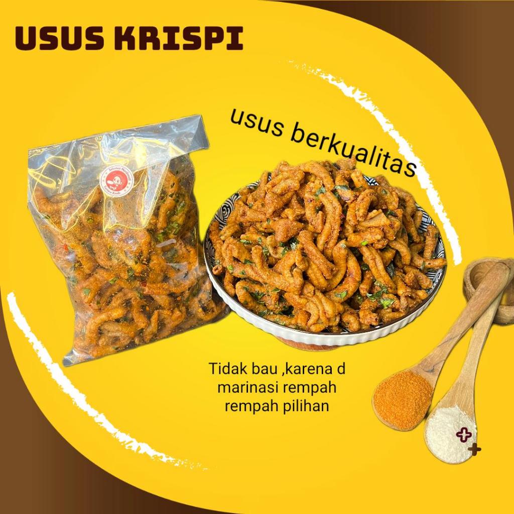 Jual USUS CRISPY DAUN DAUN JERUK / KERIPIK USUS CRISPY PEDAS GURIH ...