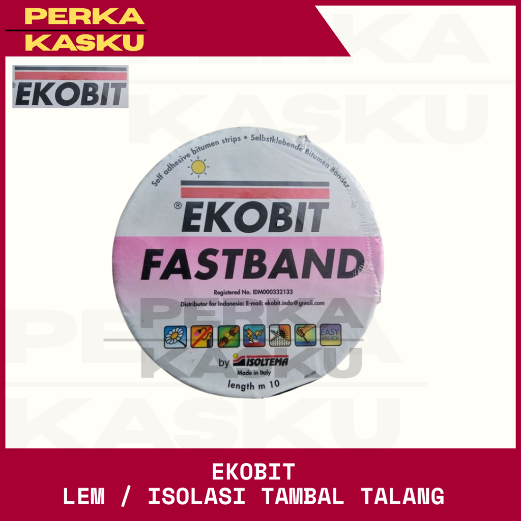 Jual EKOBIT Fastband Lem / Isolasi / Lakban Tambal Talang Seng Bitumen ...