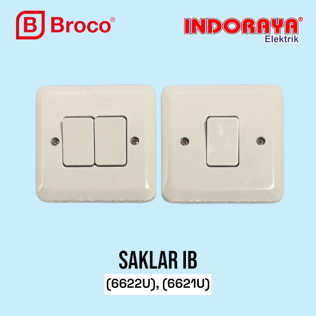 Jual Saklar Tunggal Broco New Gee 6621U 6622U IB / Tanam SNI (Cream ...