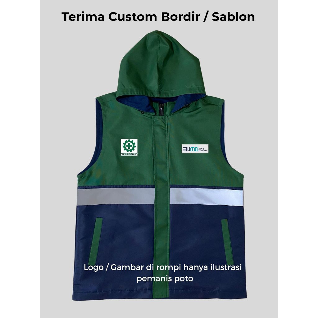 Jual Rompi safety custom bordir / sablon | Shopee Indonesia