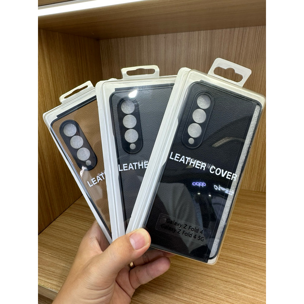Jual Leather Case Samsung Z Fold 4 / Fold 3 Case Kulit Galaxy Z Fold ...